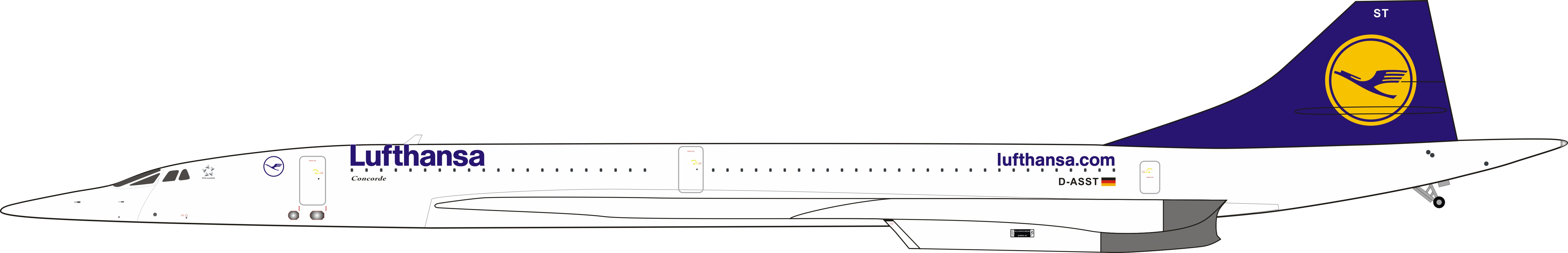 ScaleModelStore.com :: B Models 1:200 - B-SST-LH-002 - Lufthansa Concorde