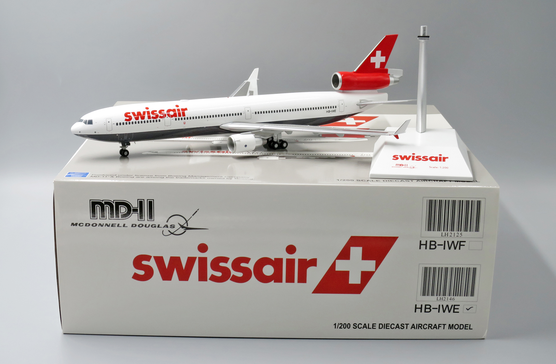 ScaleModelStore.com :: JC Wings 1:200 - LH2146 - Swissair McDonnell ...