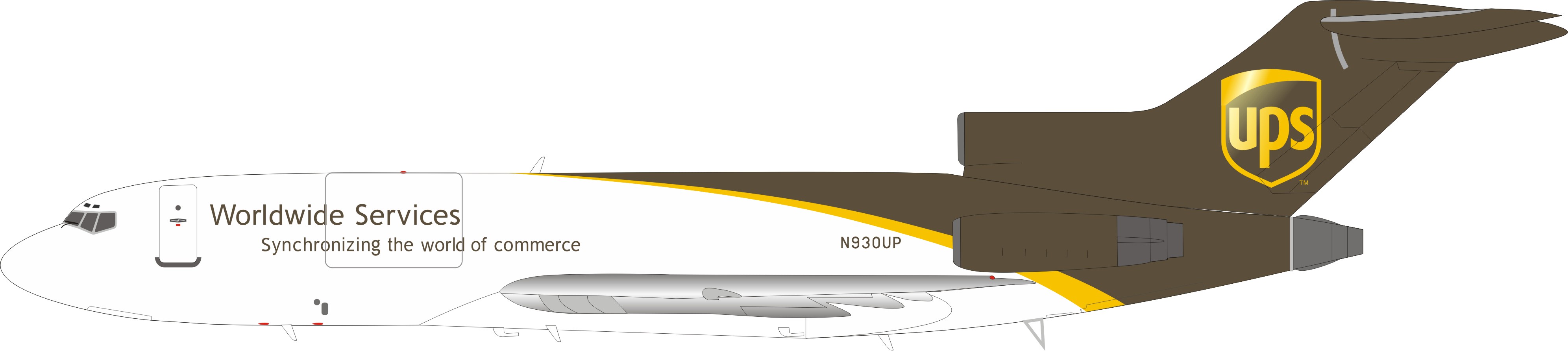 ScaleModelStore.com :: B Models 1:200 - B-721-UP-01 - UPS Boeing 727-100