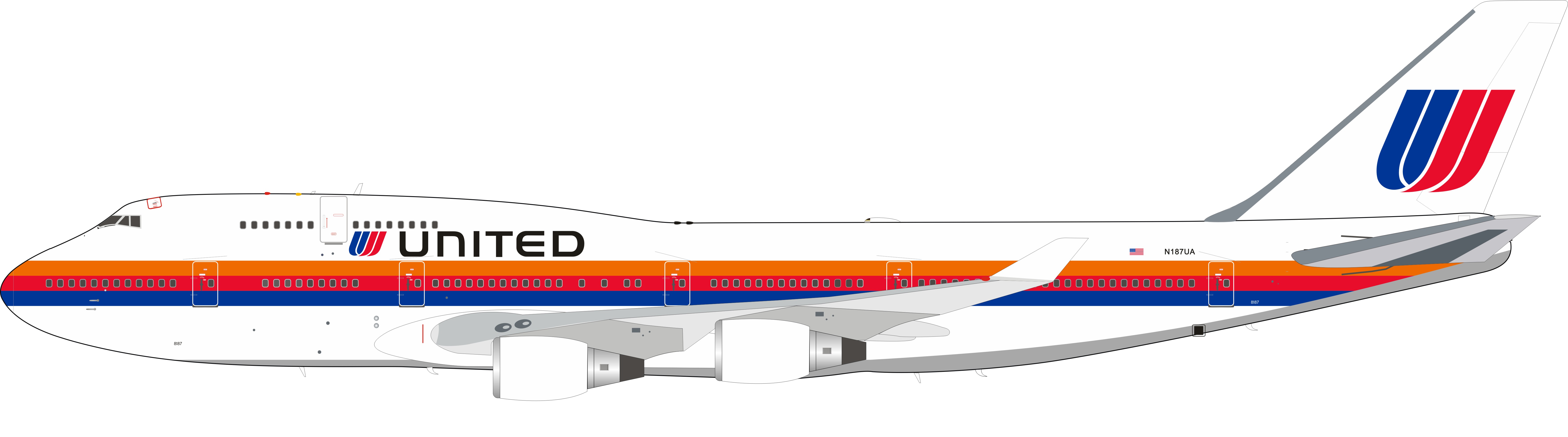 ScaleModelStore.com :: B Models 1:200 - B-744-UA-187 - United Airlines ...