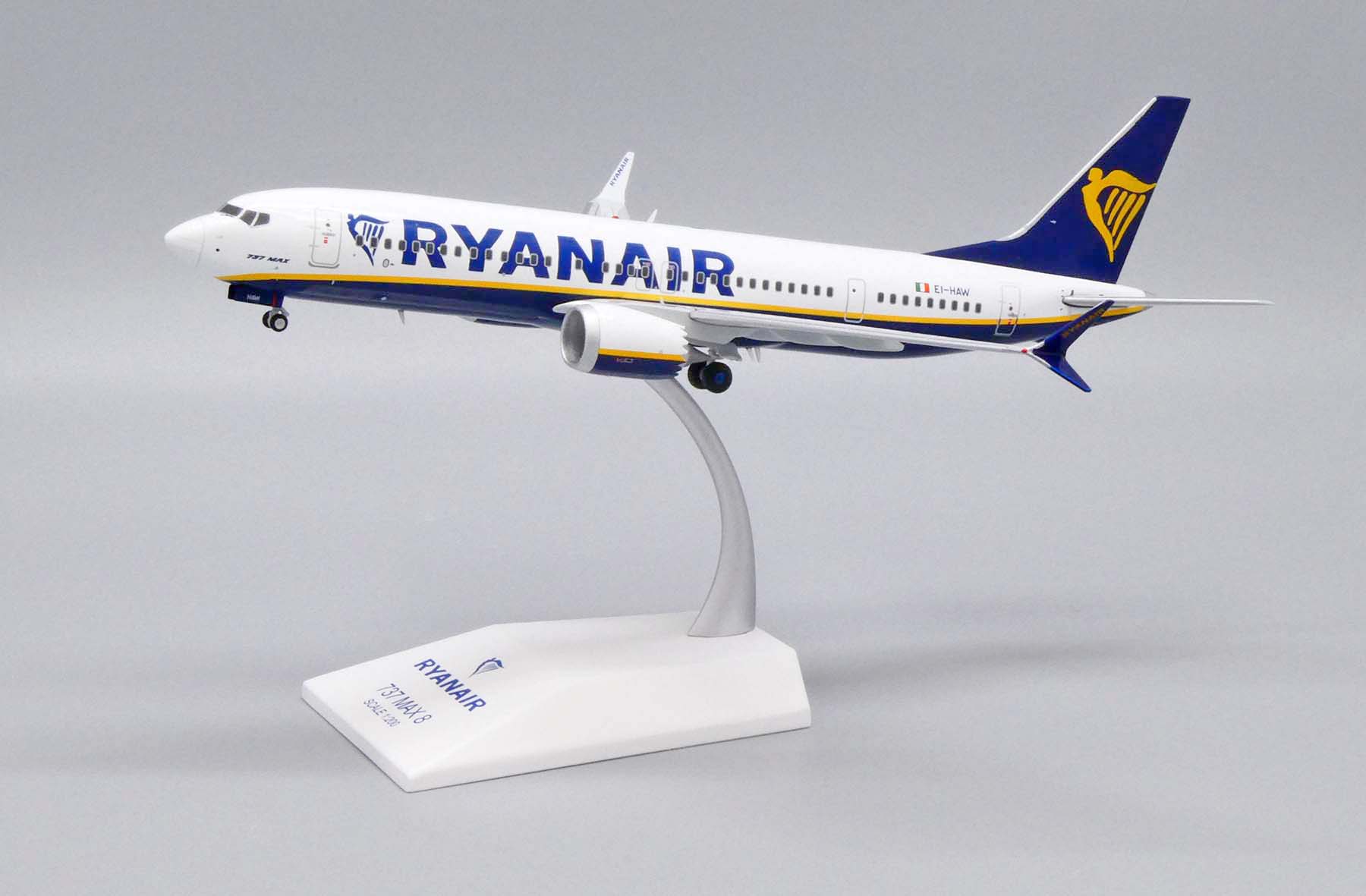 ScaleModelStore.com :: JC Wings 1:200 - XX2258 - Ryanair Boeing 737-8 MAX