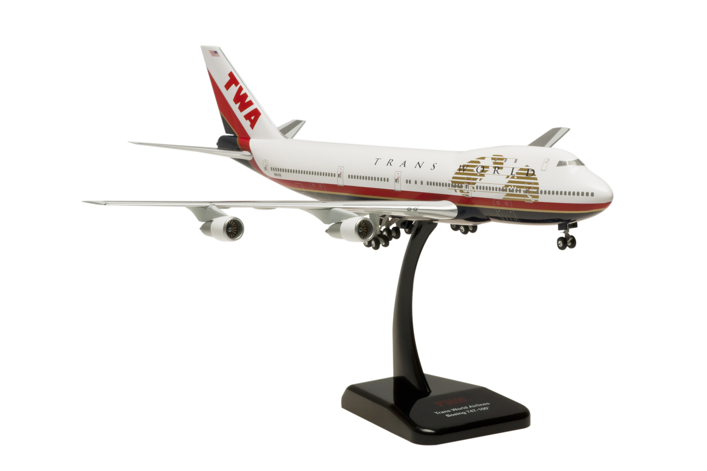 ScaleModelStore.com :: Hogan 1:200 - 0229GR - TWA Boeing 747-100