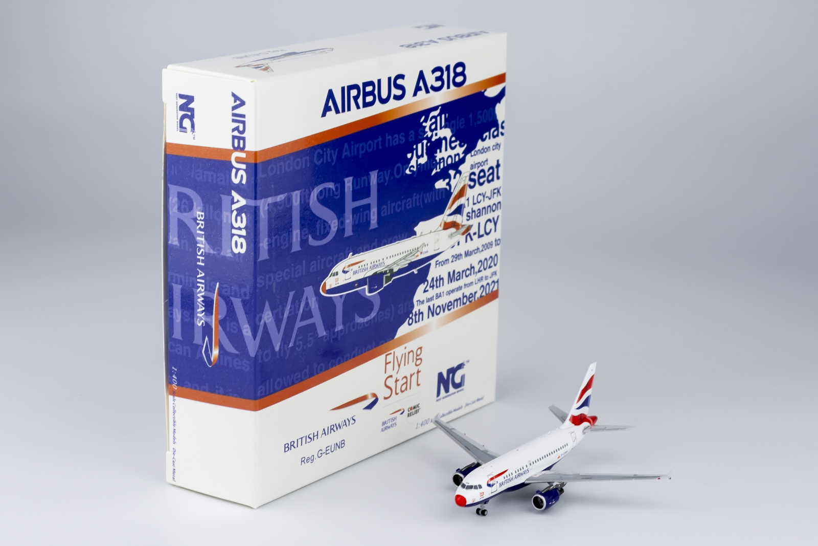ScaleModelStore.com :: NG Models 1:400 - 48002 - British Airways Airbus A318-100