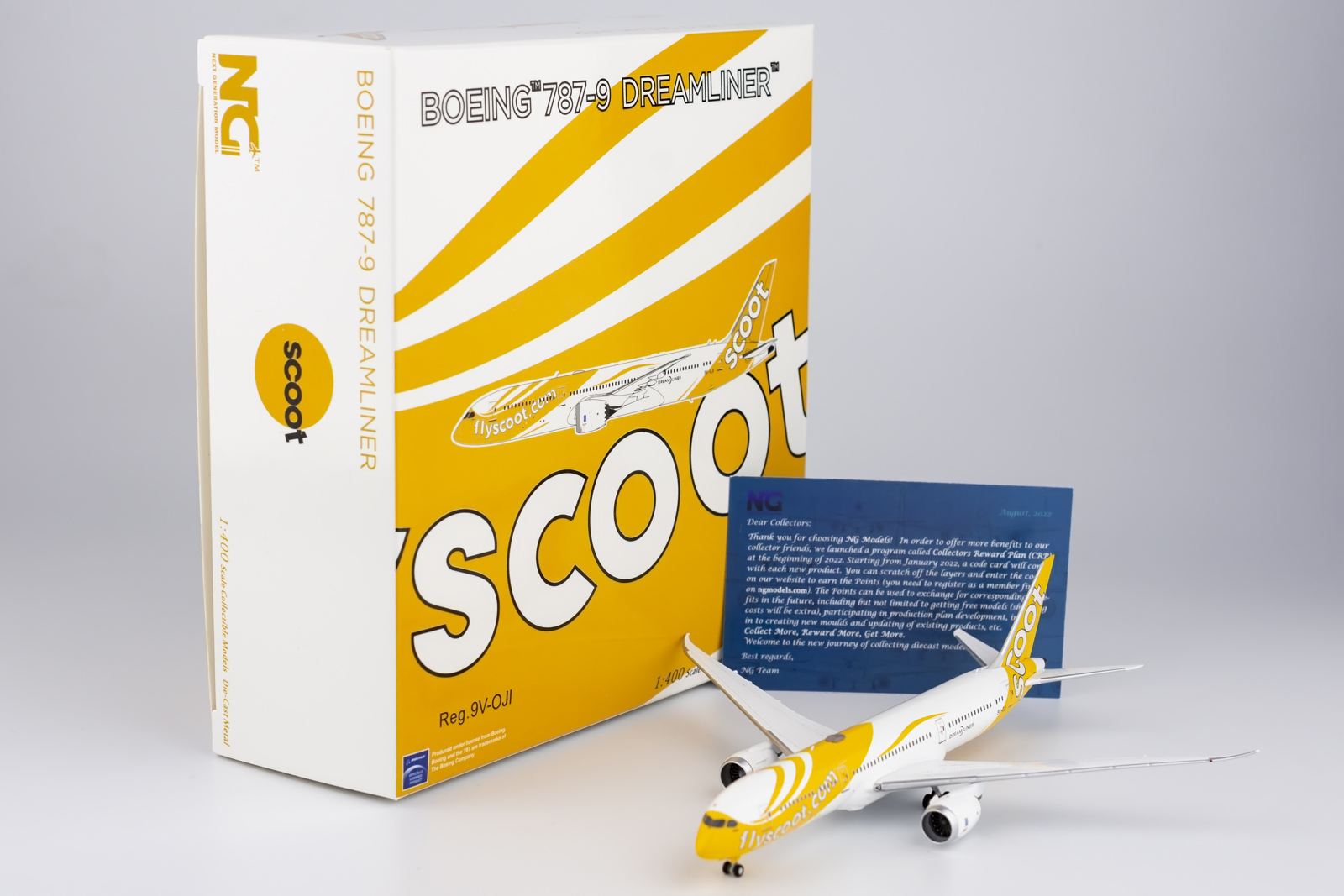 ScaleModelStore.com :: NG Models 1:400 - 55097 - Scoot Boeing 787-9
