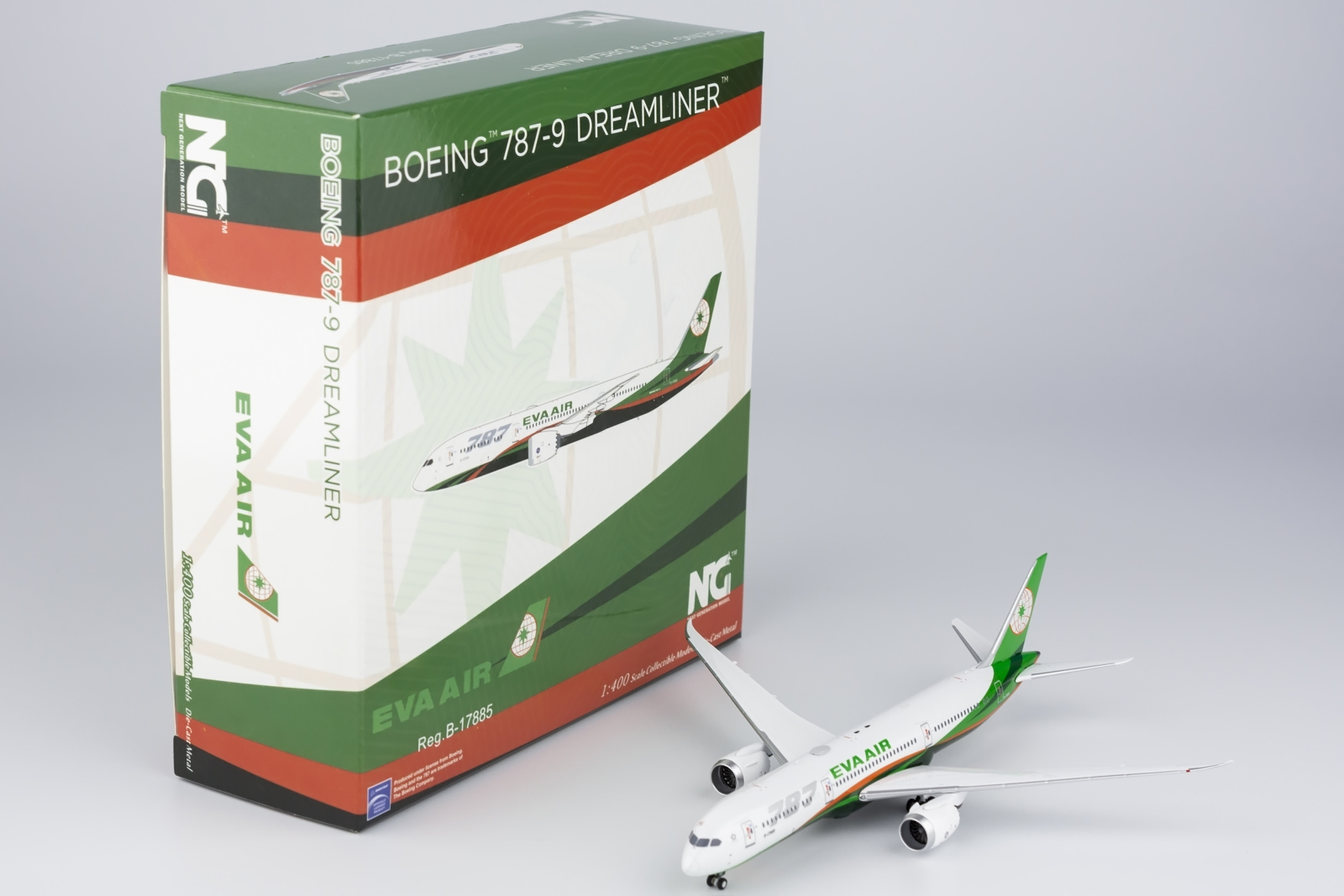 ScaleModelStore.com :: NG Models 1:400 - 55107 - EVA Airways Boeing 787-9