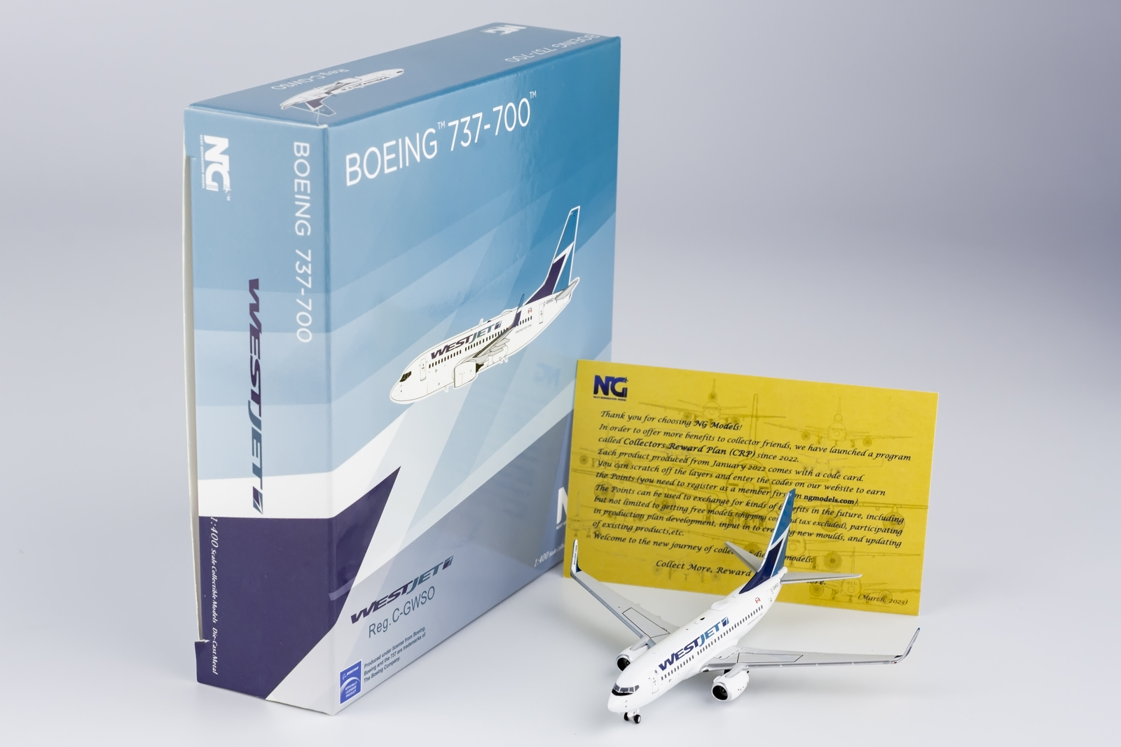 ScaleModelStore.com :: NG Models 1:400 - 77037 - Westjet Airlines ...