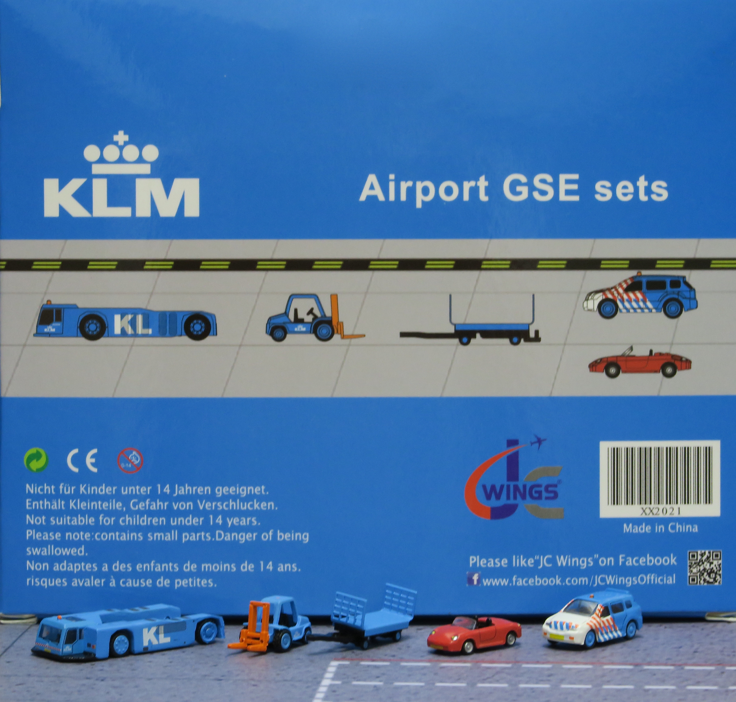 ScaleModelStore.com :: JC Wings 1:200 - XX2021 - KLM Airport GSE set 1